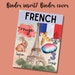 French School Subjects Binder Cover, Watercolor Design (digital ...