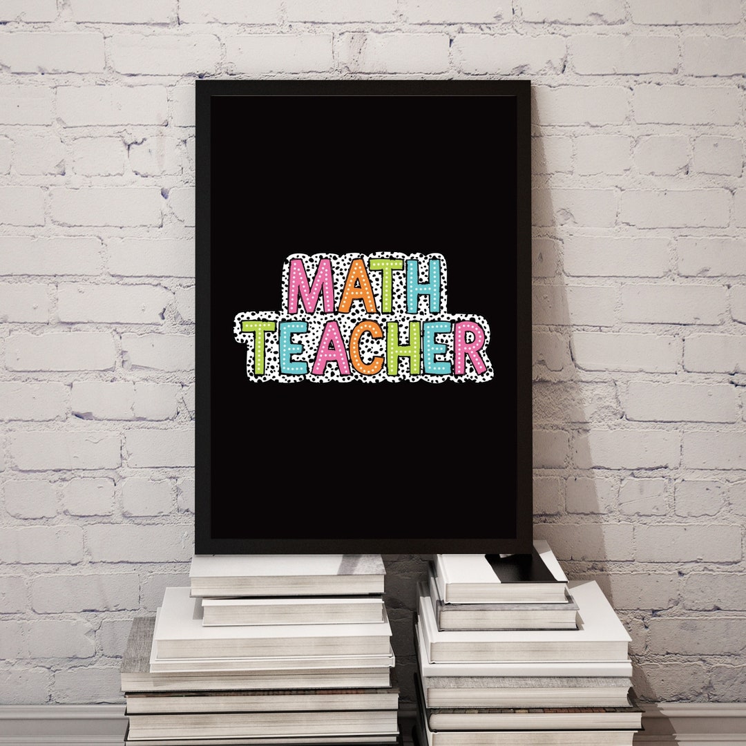 Math Teacher Math Teacher End of Year Math Teacher Gift Math Classroom ...