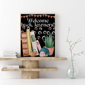 Welcome Back to School Sign Printable INSTANT DIGITAL DOWNLOAD ...