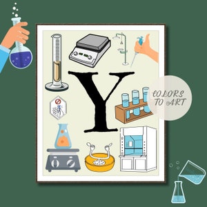 Chemistry Printable Science Printable Laboratory Art Middle School ...