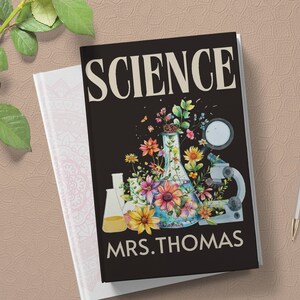 Personalized Printable Science Notebook Cover Science Binder Cover ...