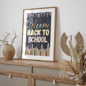 Welcome Back to School Sign Back to School Bulletin Board Sign New ...