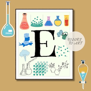 Chemistry Printable Science Printable Laboratory Art Middle School ...