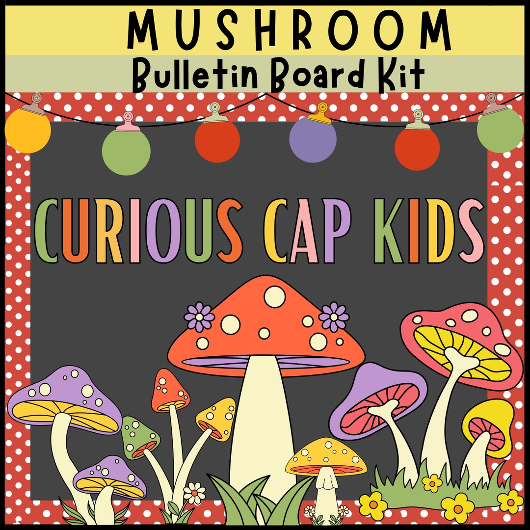 Spring Bulletin Board Printable Spring Classroom Decor Mushroom ...