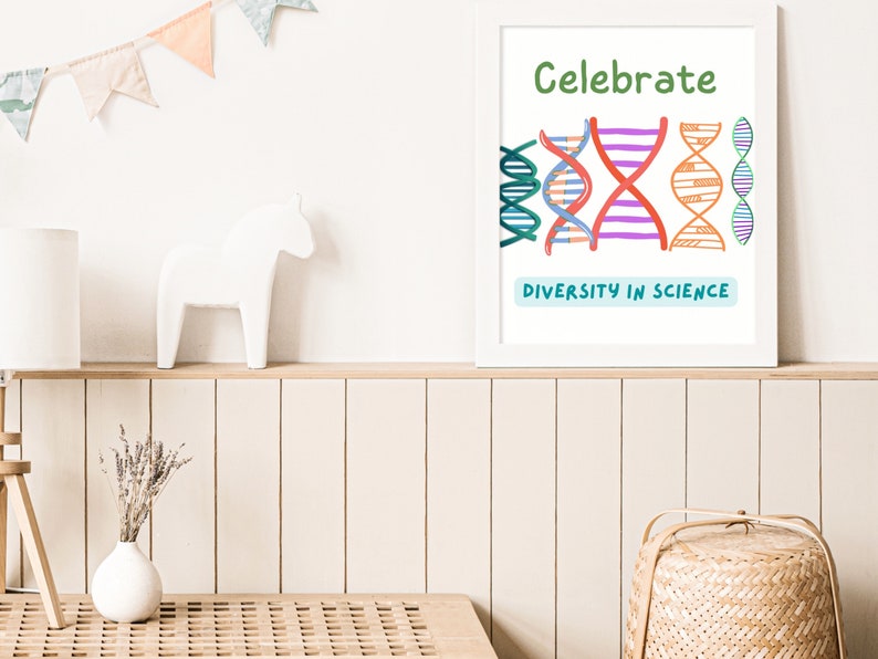 Diversity in Science Prints DNA Art Great Poster for - Etsy