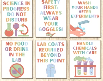 Science Lab Rules Poster - Etsy Canada