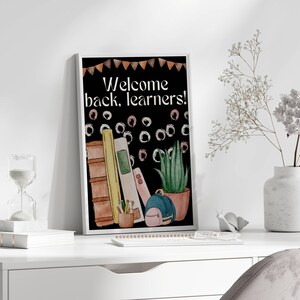 Welcome Back to School Sign Printable INSTANT DIGITAL DOWNLOAD ...