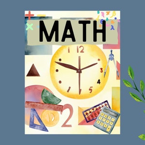 School Subjects Binder Cover Printable, Back to School, Teacher Binder ...