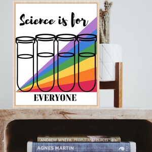 Science is for Everyone Digital Download, Pride Print, Science ...