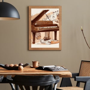 12 Music Wall Art Set, Abstract Musical Instruments Music Room Decor ...