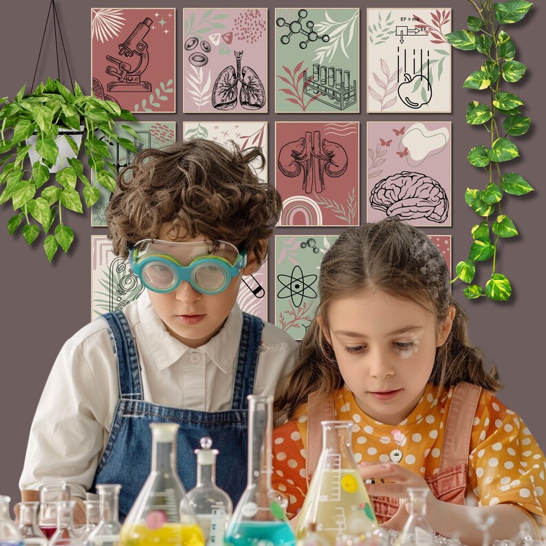 Science Decor for Girls Science Themed Baby Shower Decorations Science ...