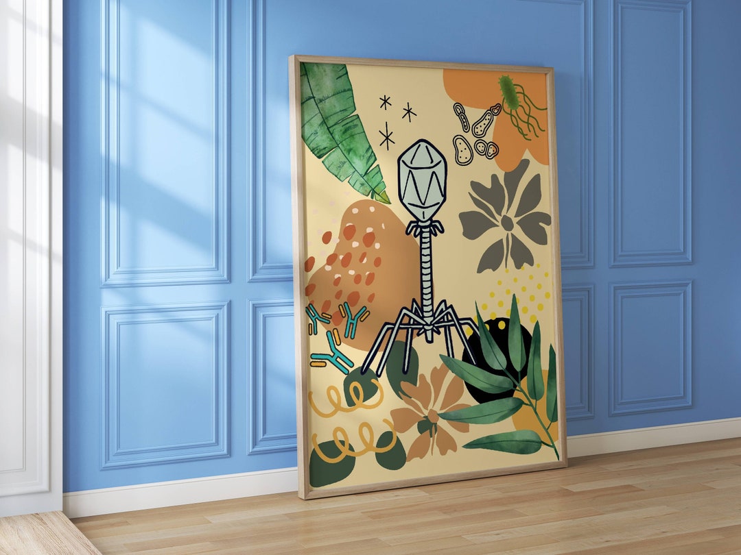 Microbiology Poster Science Poster Microbiologist Gift Biology Art ...