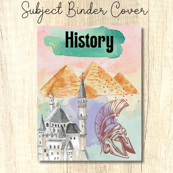 History Binder Cover Printable