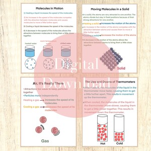 4 Science CLASSROOM POSTERS, Chemistry Printable, Science Teacher ...