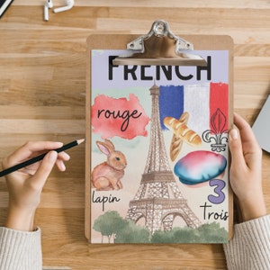 French School Subjects Binder Cover Printable, Grade 6 Binder Inserts ...