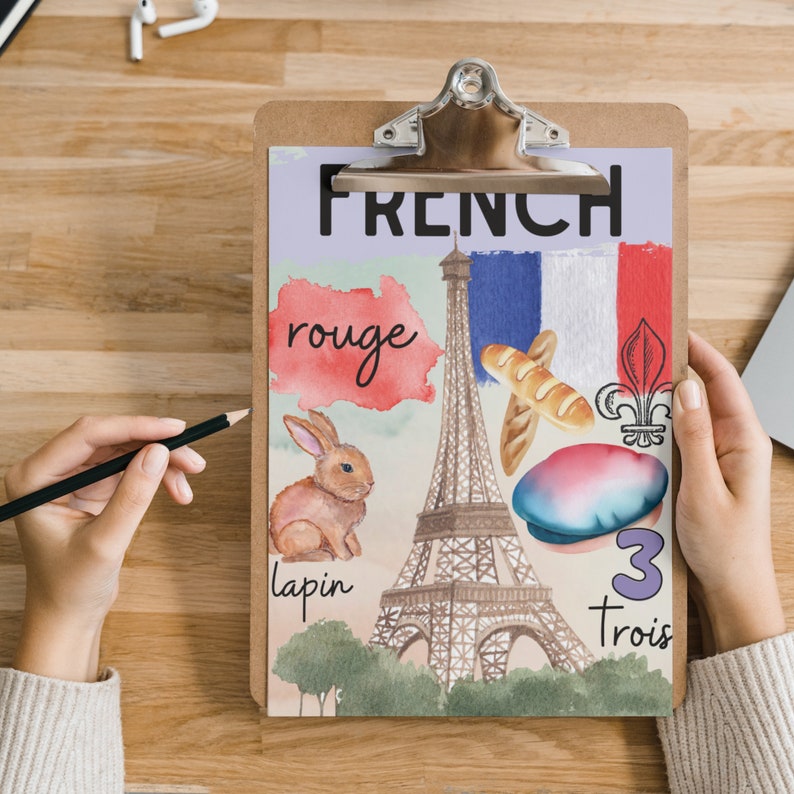 French School Subjects Binder Cover Printable, Grade 6 Binder Inserts ...