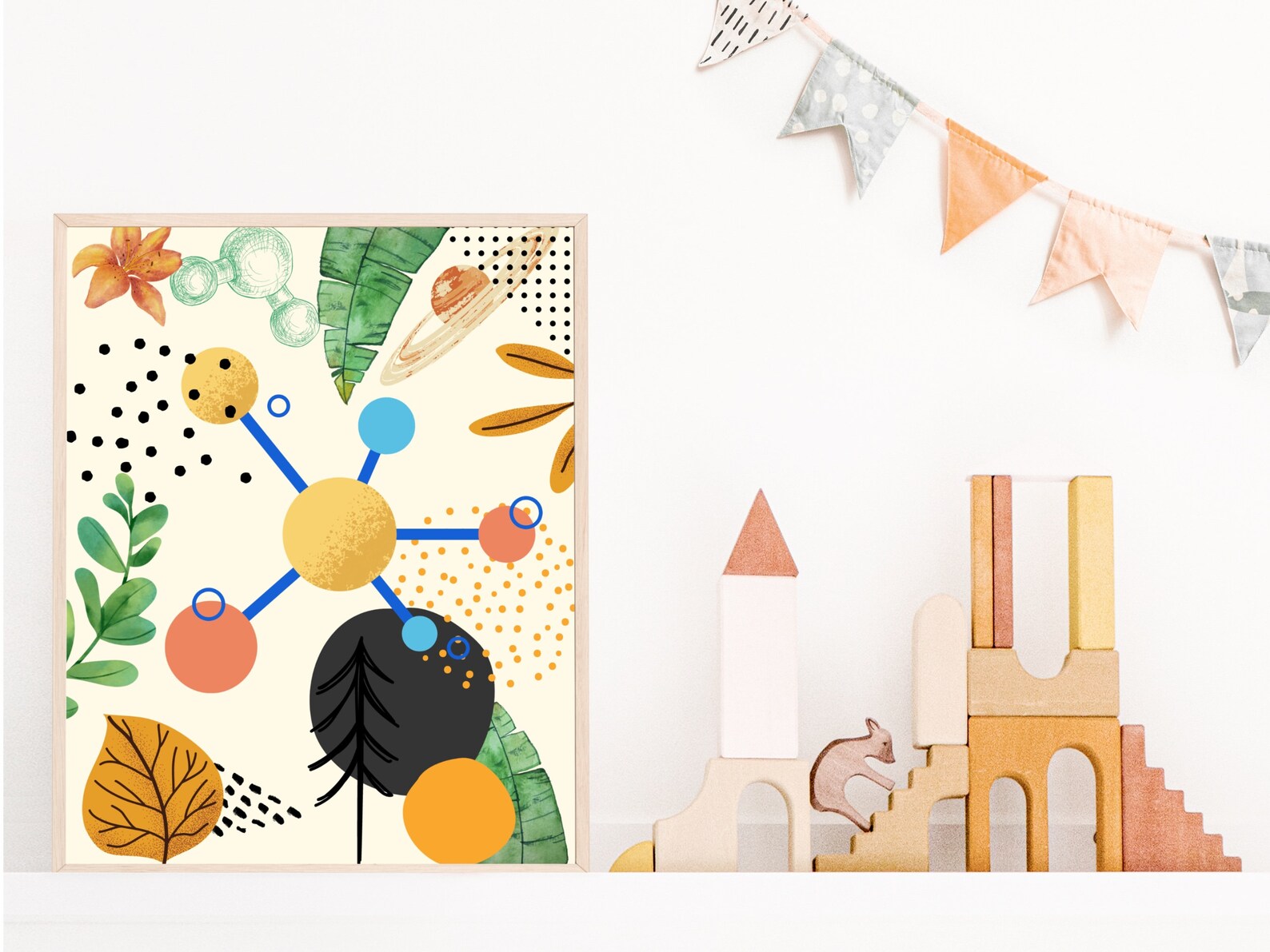 Boho Science Nursery Prints, Biology Classroom Decor (digital Download ...