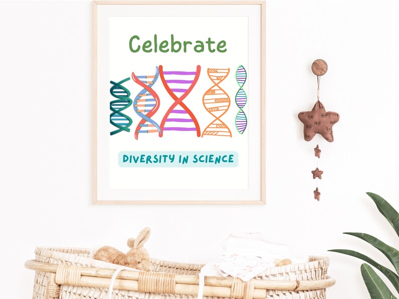 Diversity in Science Prints DNA Art Great Poster for - Etsy