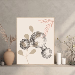 Science Wall Prints, Boho Watercolor Prints, Boho Classroom Wall Art ...