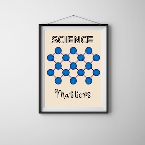 Science Wall Prints, Punny Science Poster, Classroom Decor, Laboratory ...