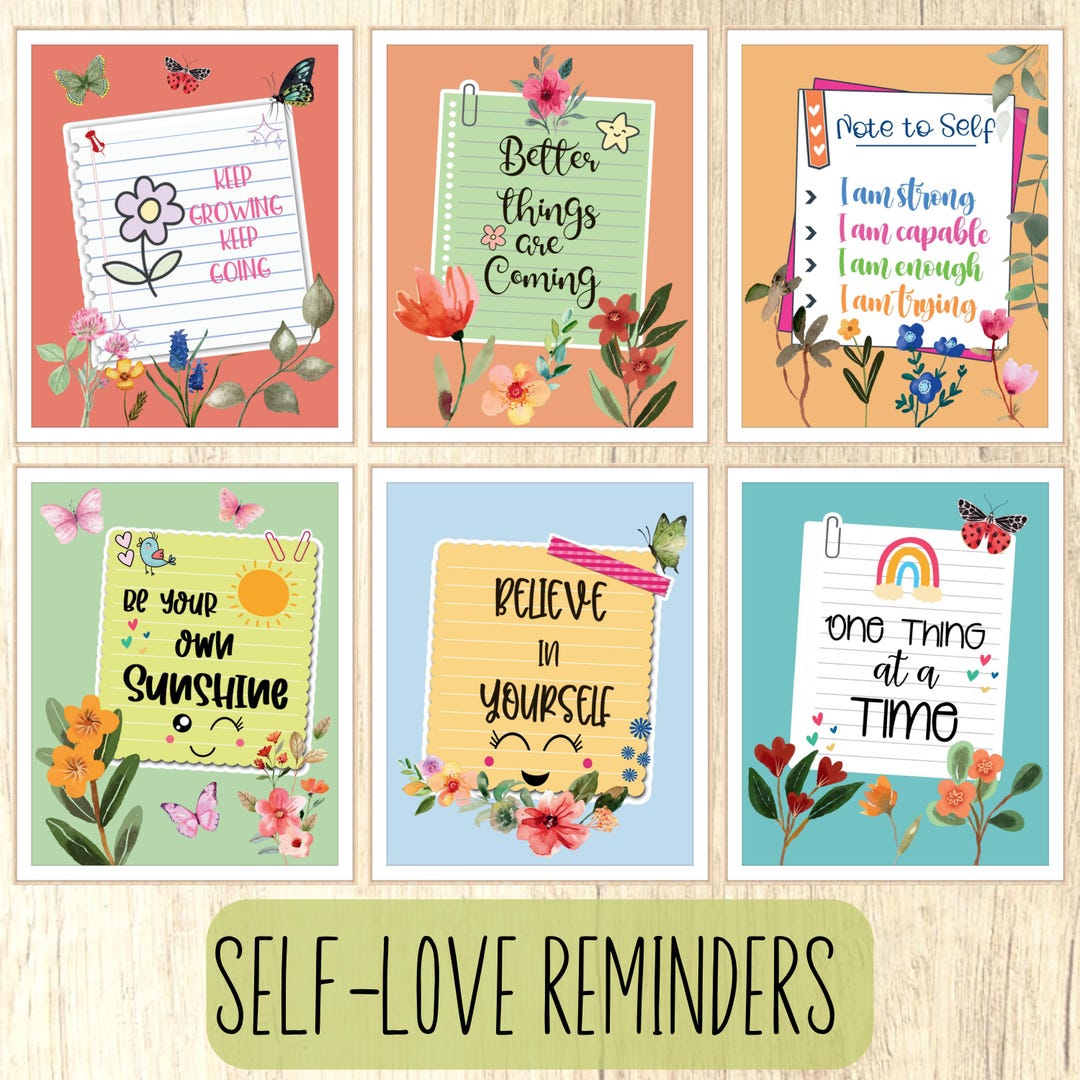 SELF CARE REMINDERS Counseling Decor Therapist Decor Christmas Gift ...