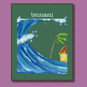 Natural Disasters Prints Watercolor Classroom Decor Science Wall Arts ...