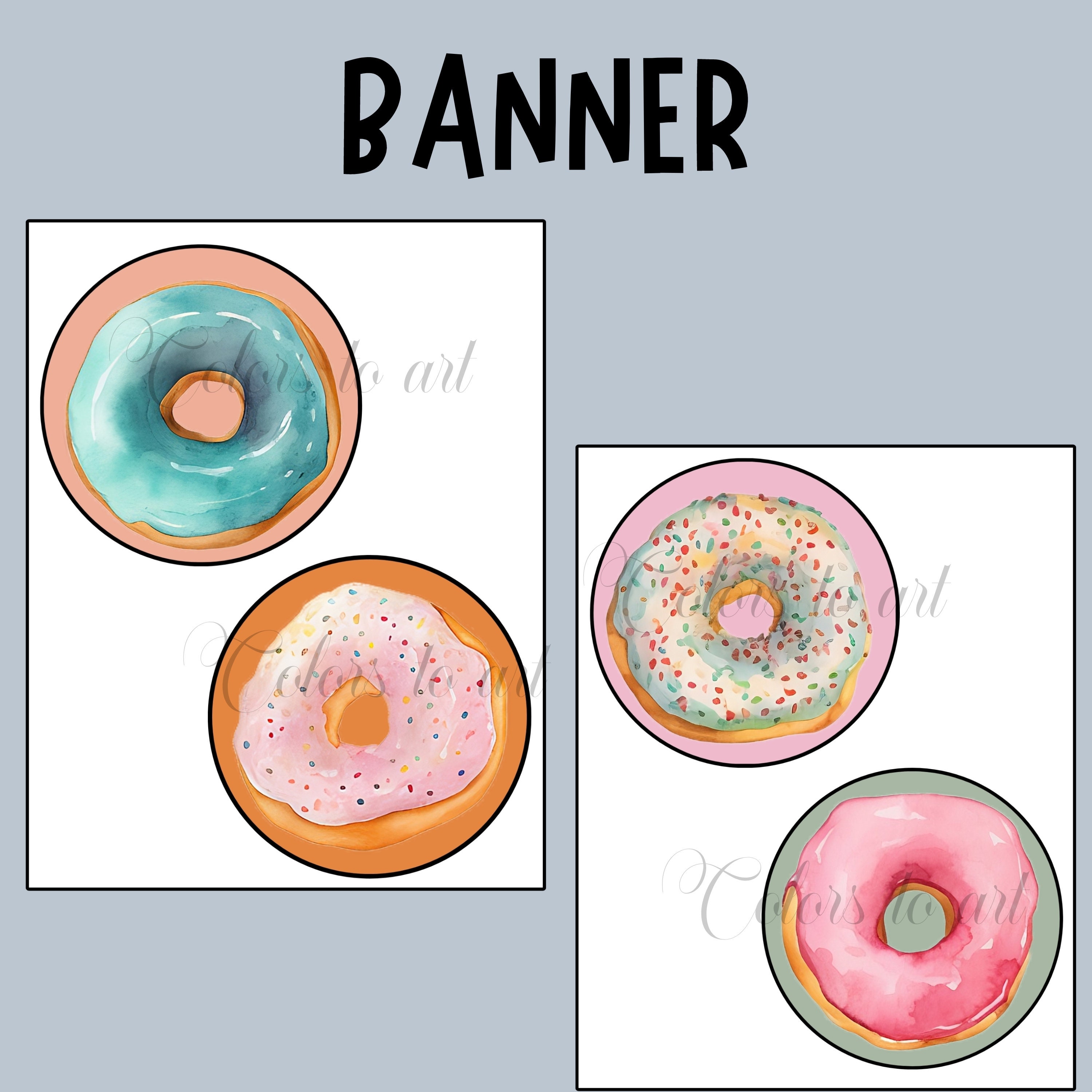 Summer Bulletin Board Kit June and July Donut Bulletin Board Classroom ...