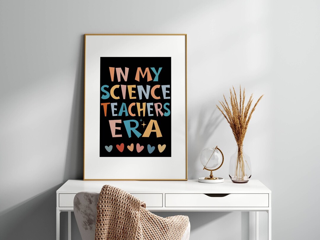 Science Poster Middle School Classroom Poster Teacher Gift High School ...