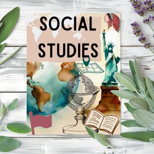 Social Studies Subject Binder Cover Printable Back to School Teacher ...