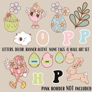 Spring Classroom Decor Retro Themed Spring Bulletin Board Kit Pastel ...