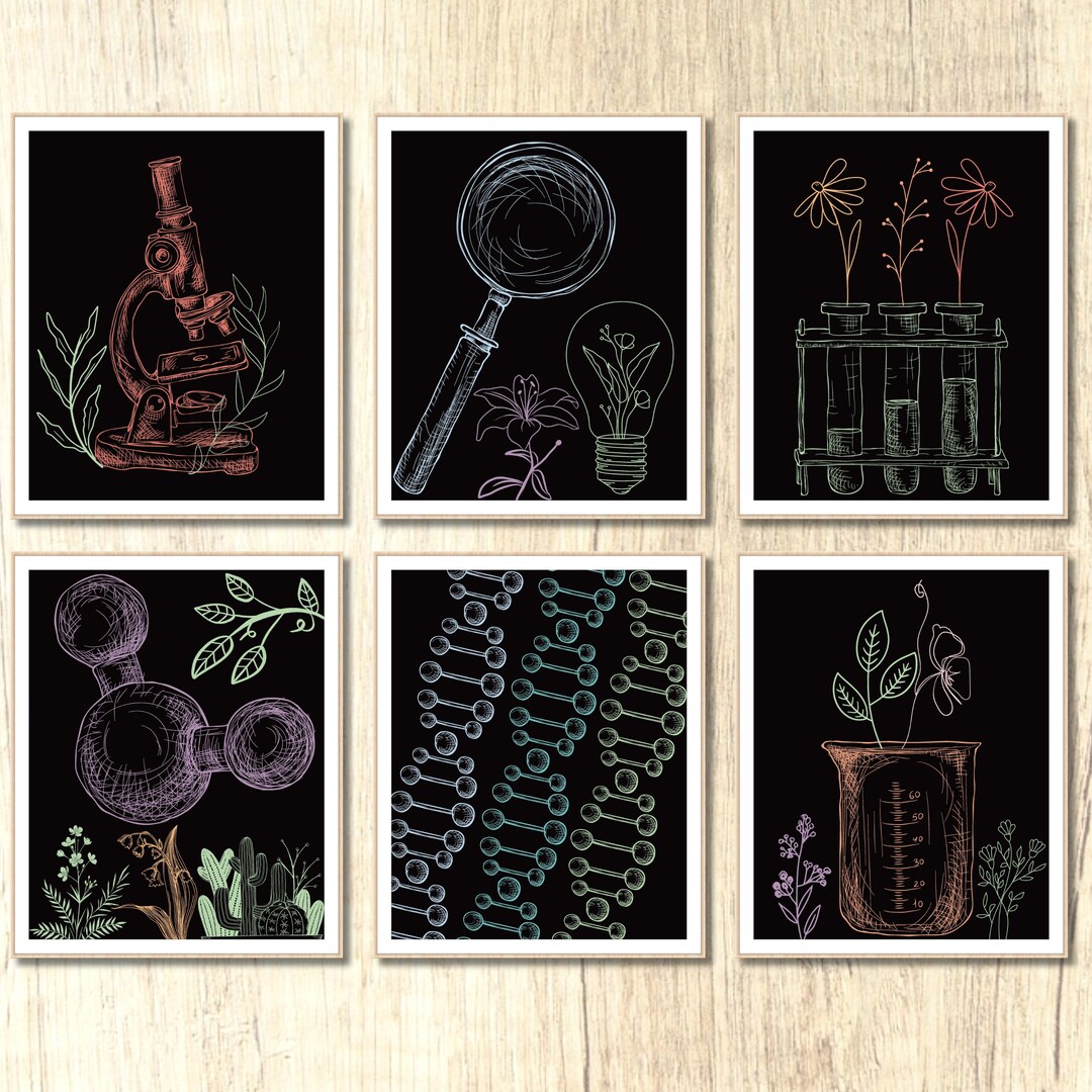 Science Classroom Posters Science Office Room Decor Gift to Scientist ...