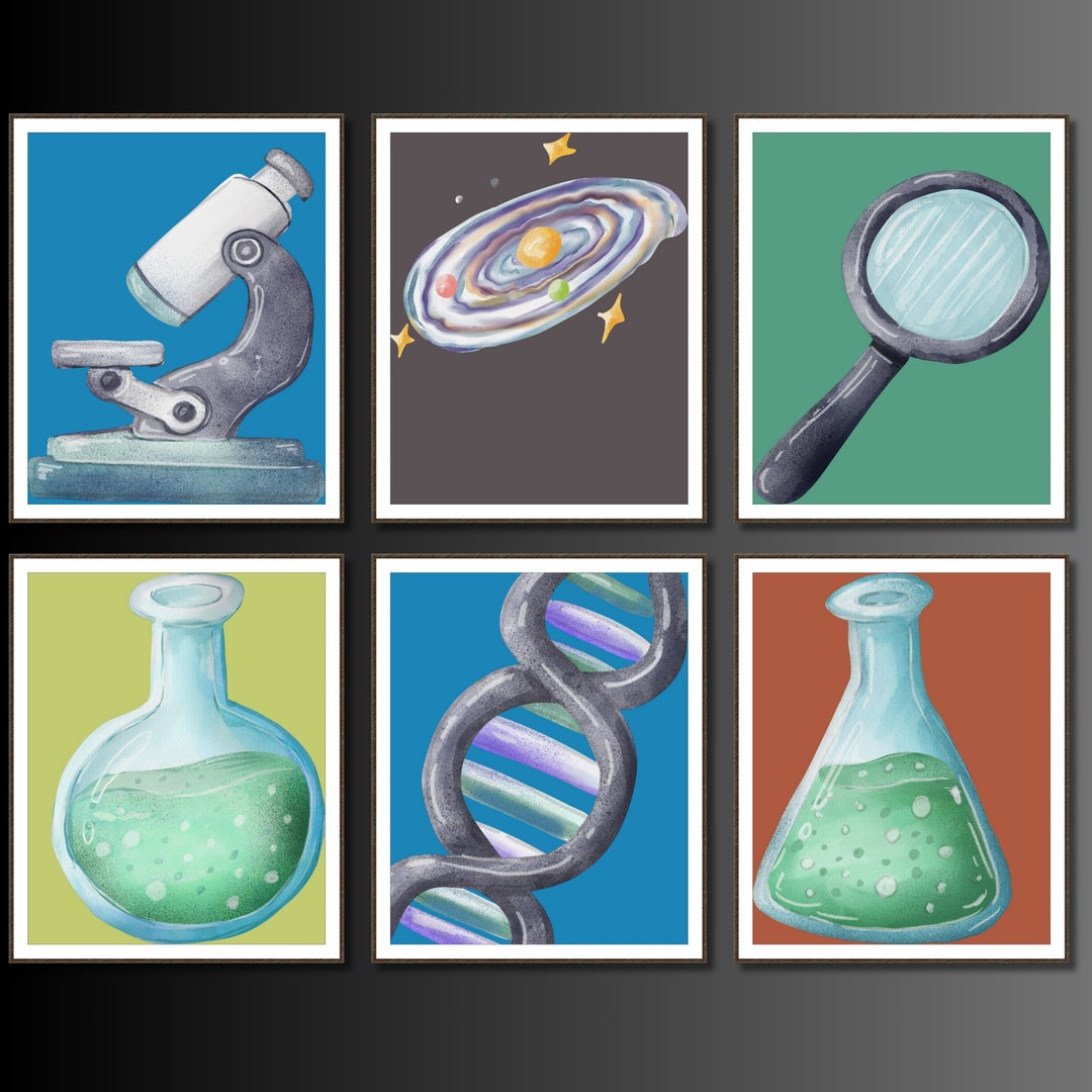 Science Classroom Posters Classroom Decor Biology Chemistry Middle ...