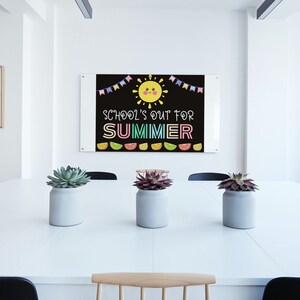 School's Out for Summer Printable, Last Day of School, Summer Sign, End ...