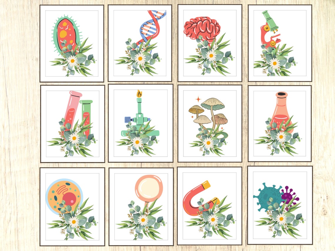 12 Science Class Gallery Wall Classroom Decor High School - Etsy