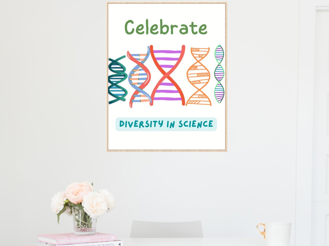 Diversity in Science Prints DNA Art Great Poster for - Etsy