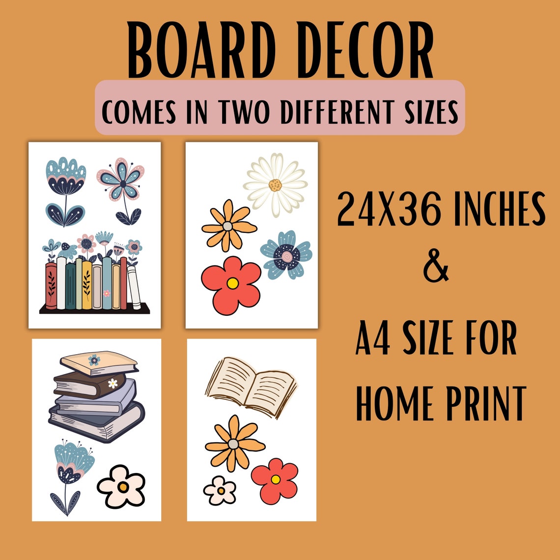 Spring Bulletin Board Kit Library Bulletin Board Kit Spring Decor ...