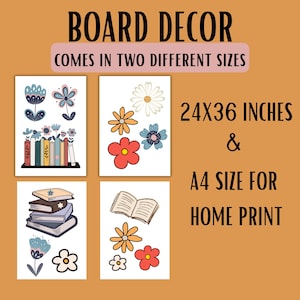 Spring Bulletin Board Kit Library Bulletin Board Kit Spring Decor ...