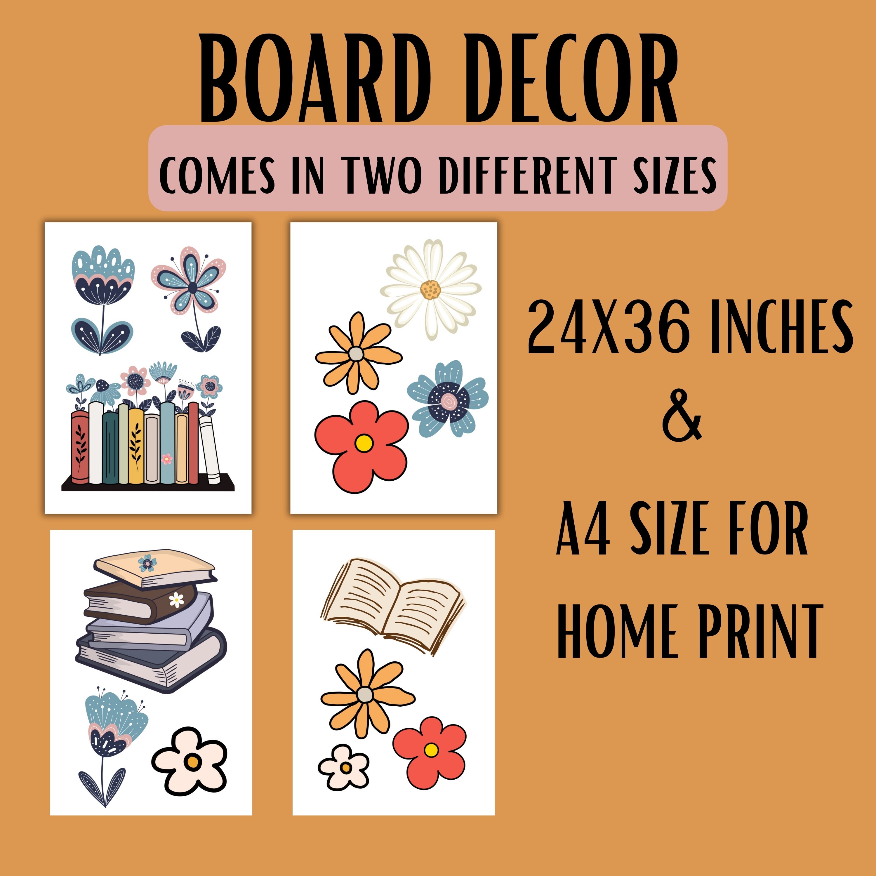 Spring Bulletin Board Kit Library Bulletin Board Kit Spring Decor ...