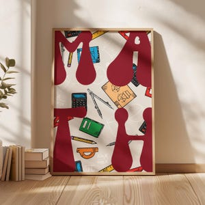 Math Poster Classroom Decor Math Decor Math Wall Art Retro Math Poster ...