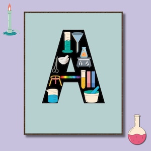 Science Lab Decor, Lab Posters Printable, Laboratory Decor, Science Lab ...