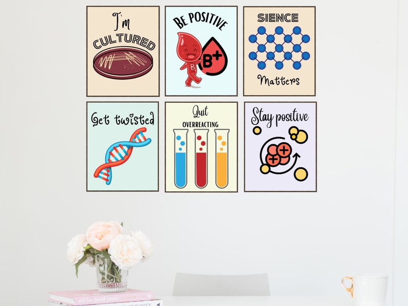 Science Wall Prints Punny Science Poster Classroom Decor - Etsy