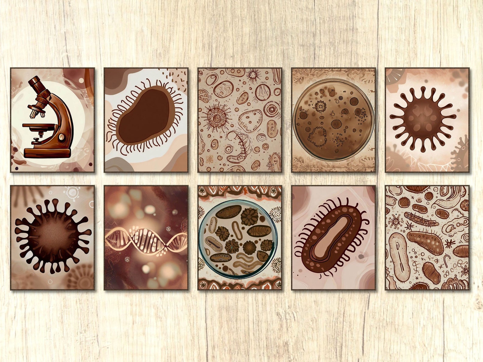 Science Wall Prints, Boho Watercolor Prints, Boho Classroom Wall Art ...