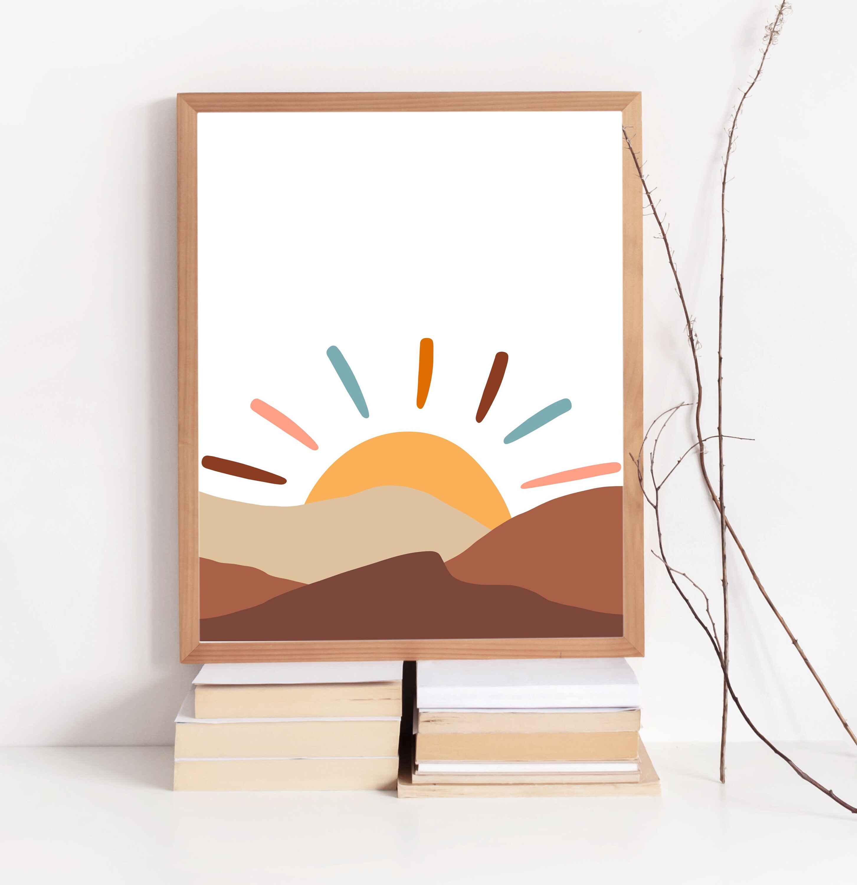 Sun Print Girl Nursery Decor Boy Nursery Decor PRINTABLE - Etsy