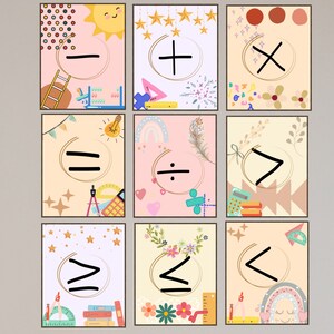 9 Math Class Gallery Wall, Classroom Decor, High School Middle School ...