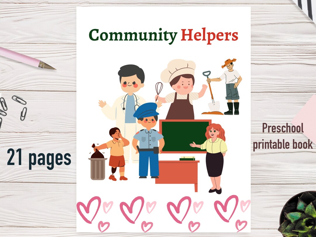 21 Pages, Community Helpers Activity, Occupation Printable, Preschool ...