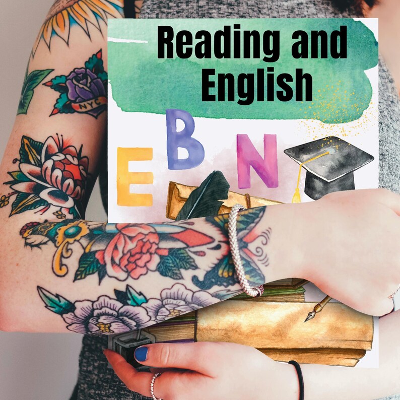 English Subject Binder Cover Printable Back to School Reading Teacher ...