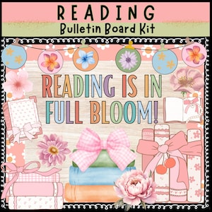 Reading Bulletin Board Library Bulletin Board Classroom Decor School ...