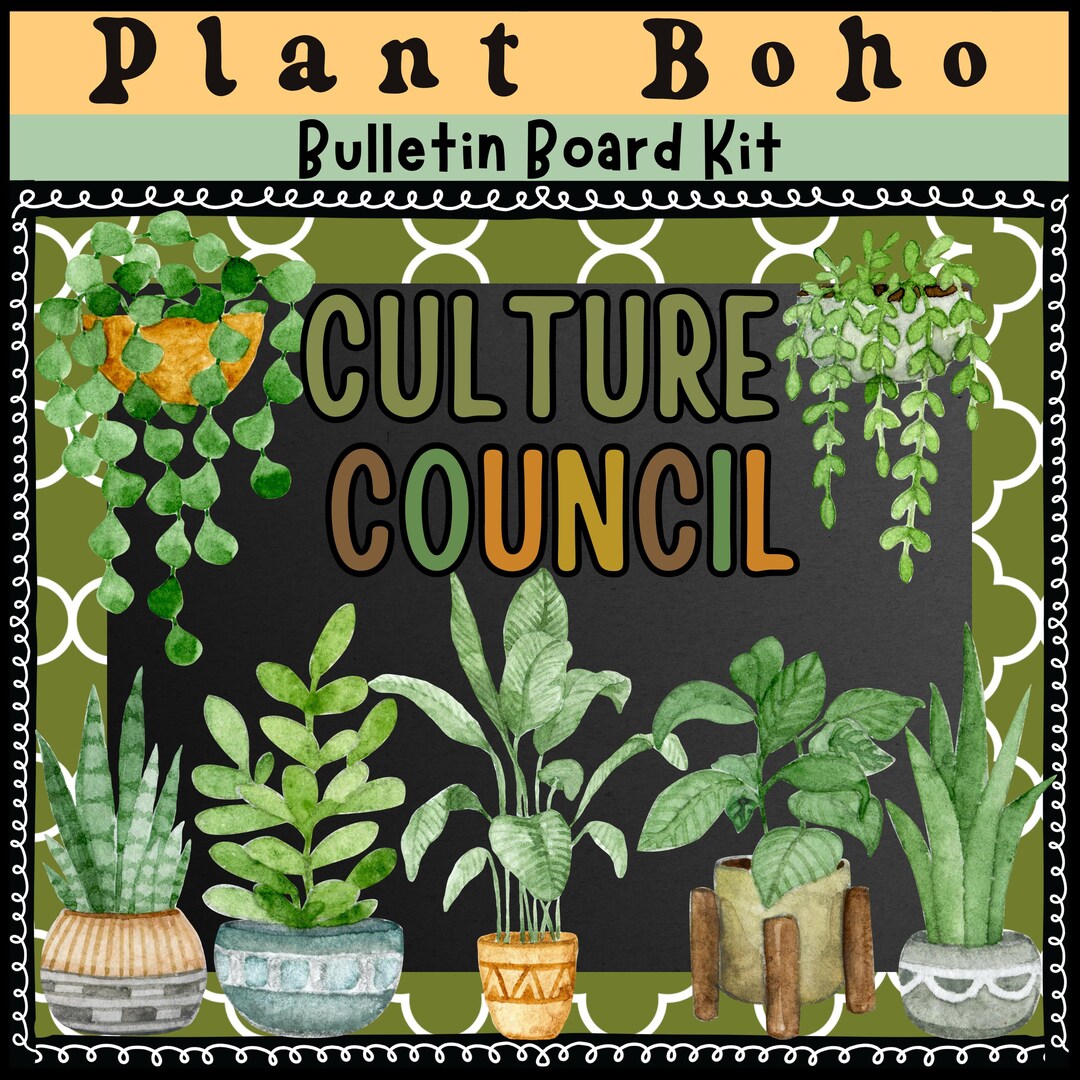 Plant Bulletin Board Kit Growth Mindset Bulletin Board Mental Health ...