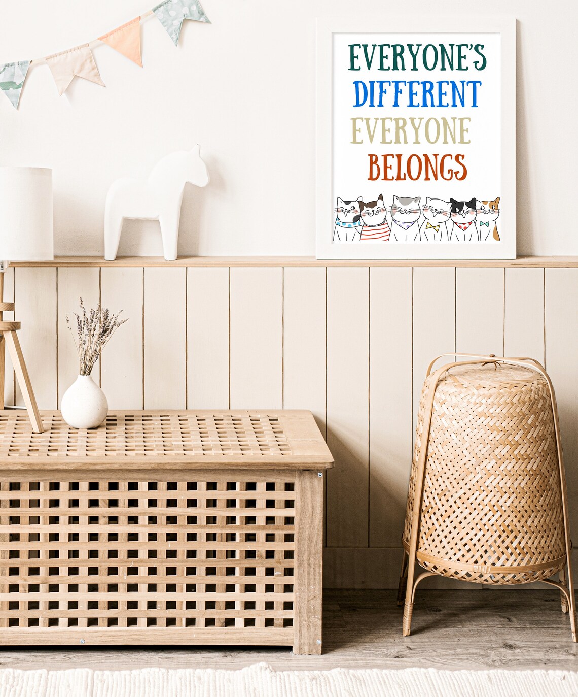 Everyone’s Different Everyone Belongs, Classroom Decor, Digital Print ...