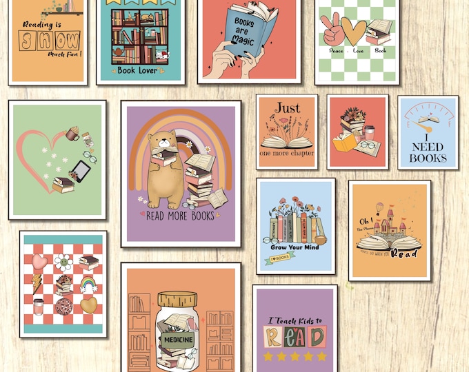 Reading Bulletin Board Kit, Printable Reading Posters, Reading ...